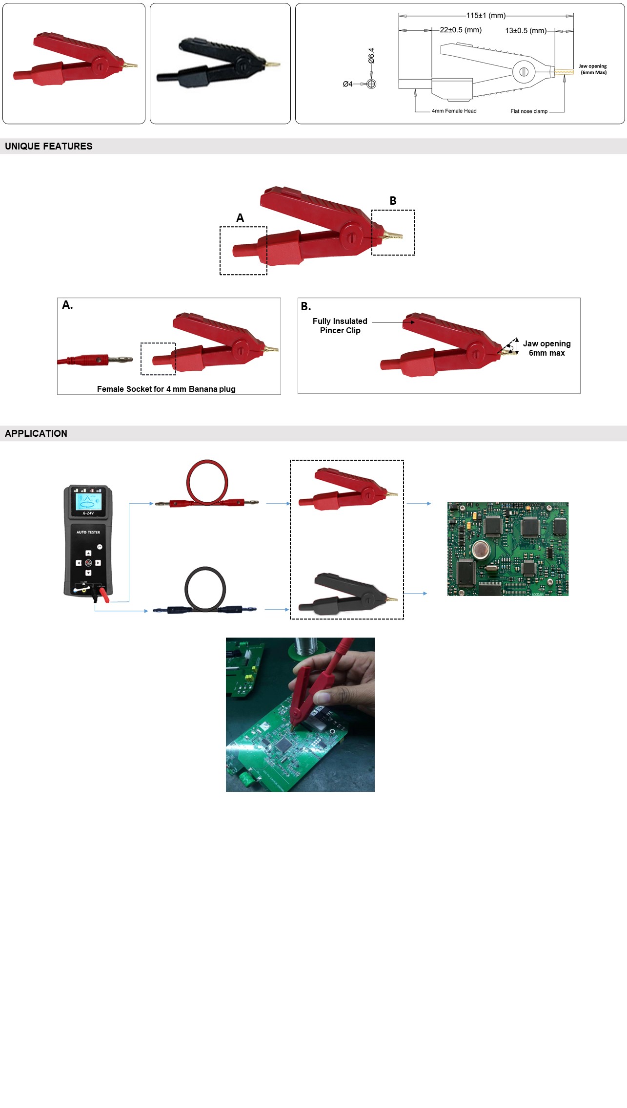 Pincer Clip - Clip - Auto Test Aid